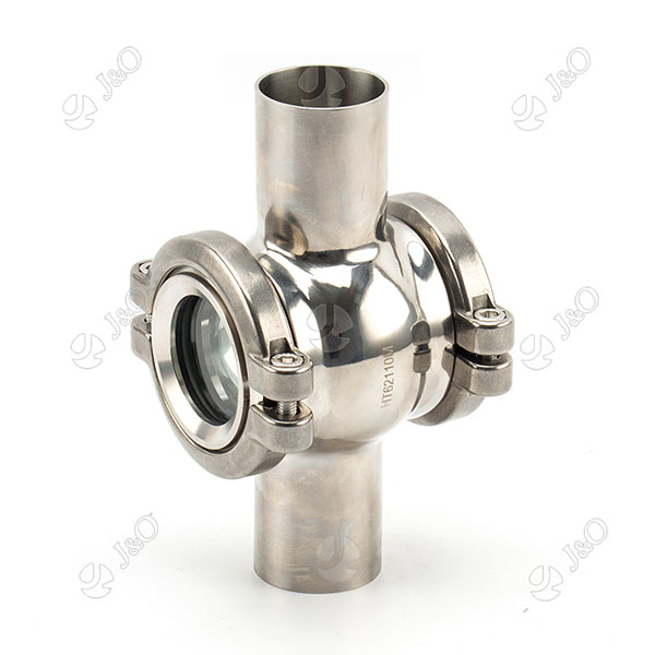 Sanitary Stainless Steel Cross Sight Glass, China Cross Type Sight ...