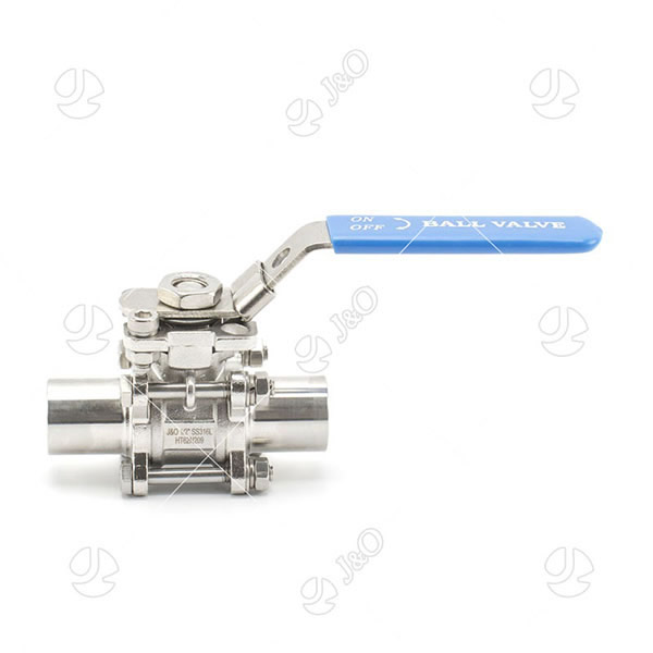 Sanitary Stainless Steel FDA Hygienic Female Thread Three Pieces Ball ...