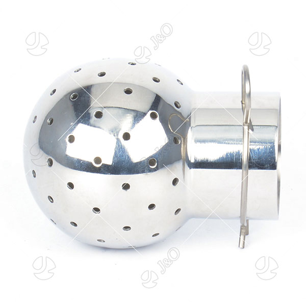 Sanitary Stainless Steel Mirror Polished Bolted Fixed Cleaning Ball ...
