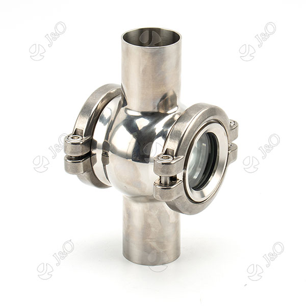Sanitary Stainless Steel Cross Sight Glass, China Cross Type Sight ...