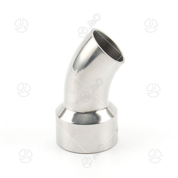 Sanitary Stainless Steel 45 Degree Female Welded Elbow, China Hygienic ...