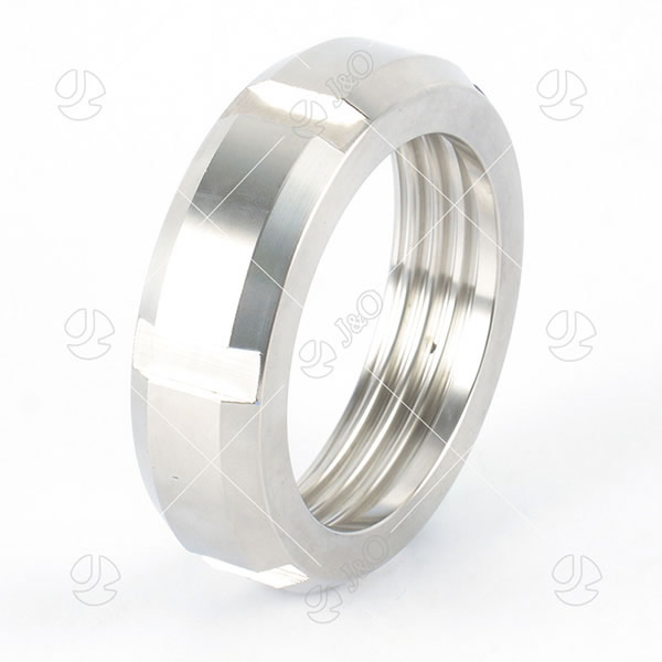 SMS-13R Sanitary Stainless Steel Round Union Nut, China SMS Nut, SMS ...
