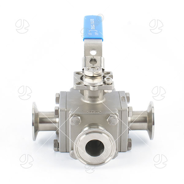Hygienic Encapsulated Sanitary Stainless Steel Tri-Clamp 3-Way Ball ...