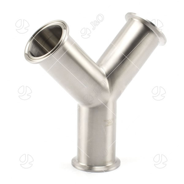 China 3A Sanitary Stainless Steel Clamp Y Type Tee, Clamped Y Tee, 3A Tri Clamp Y Tee, 3A Tri ...