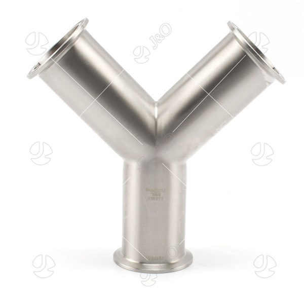 China 3A Sanitary Stainless Steel Clamp Y Type Tee, Clamped Y Tee, 3A ...
