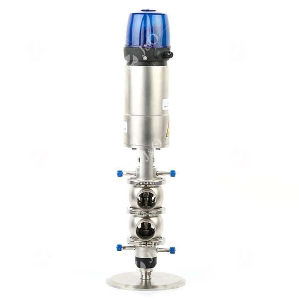 Sanitary Pneumatic Double Seat Clamped Mixproof Valve, China Pneumatic ...