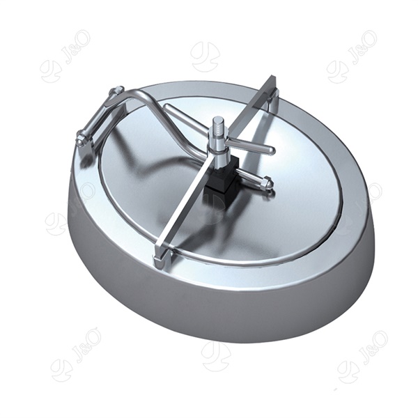 Sanitary Stainless Steel Oval Inward Manhole Cover With Bevel Edge ... Sanitary Stainless Steel Oval Inward Manhole Cover With Bevel Edge ...