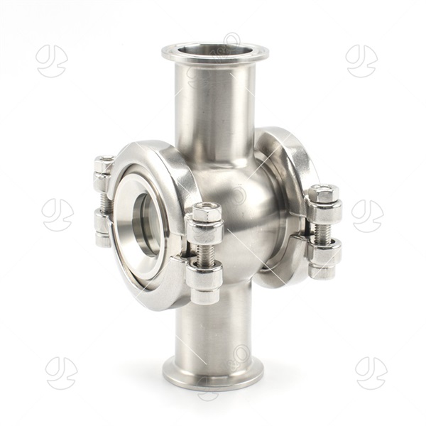 Sanitary Stainless Steel Cross Type Clamped Sight Glass, China Cross ...