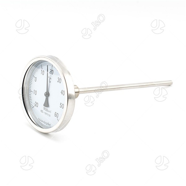 Stainless Steel Bimetallic Thermometer Back Mounting Temperature Gauge ...