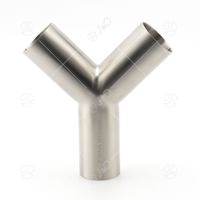 Sanitary Stainless Steel Butt Weld Y Type Equal Tee, China Equal Tee, Equal Y Type Tee, Welding ...