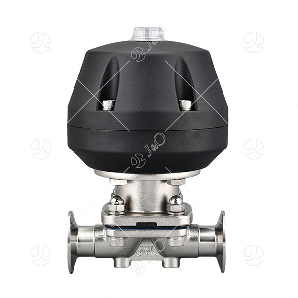 Sanitary Stainless Steel Clamped Diaphragm Valve With Plastic Actuator ...