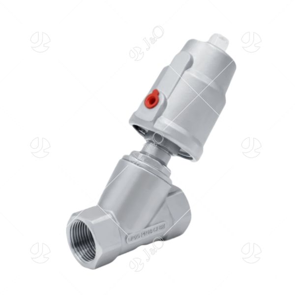 Stainless Steel Pneumatic Female Angle Seat Valve, China Stainless ...